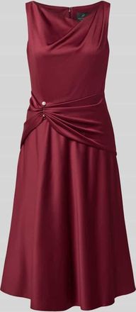 Adrianna Papell Cocktailkleid aus Satin mit Raffungen