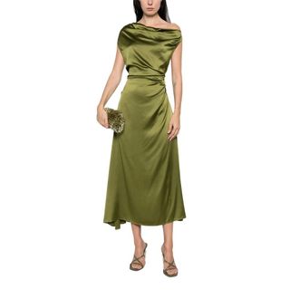 Staud Staud - Robe Mi-longue - Femme - Robes - Vert - Taille: 36 FR