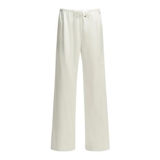Herno Pantalon d&eacute;contract&eacute; en coton - Femme - Pantalons - Blanc - Taille: 36 FR