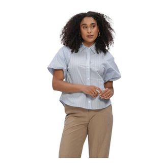 Modstr&ouml;m Augustamd Shirt - - Blouses & Shirts - Damen - Blau - S