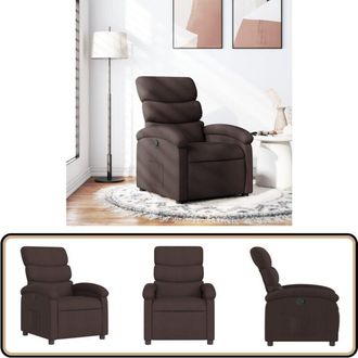 vidaXL Relaxsessel Dunkelbraun Stoff - Vidaxl