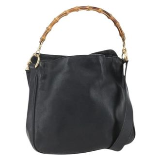 Gucci Sac &agrave; main en cuir Pre-owned - Femme - Pre-owned - Noir - Taille: ONE Size