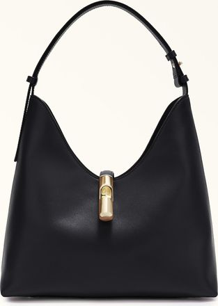 Furla Goccia Schultertasche Nero Schwarz Sidney-kalbsleder Damen