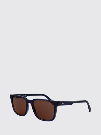 Lacoste Lunettes de soleil aviateur en ac&eacute;tate avec verres ambr&eacute;s et logo monogramme