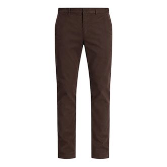Michael Kors Pantalon en velours c&ocirc;tel&eacute; ajust&eacute; en m&eacute;lange de coton - Homme - Pantalons - Brun - Taille: W36 L32