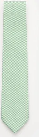 Bigi Cravatte Milano Herren - Seidenkrawatte Nilo hellgrün/weiß gemustert
