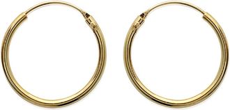 Brillaxis Boucles doreilles cr&eacute;oles plaqu&eacute; or 25 mm