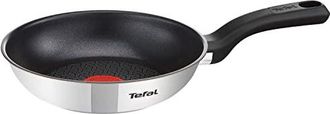 T-fal Comfort Max Bratpfanne 20 cm, Induktion, Antihaftbeschichtung, hochwertiger Edelstahl, Temperaturanzeige Thermo-Spot, wärmeisolierter Griff G7260244, 