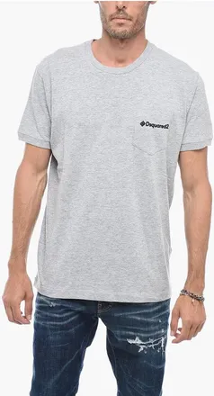 Dsquared2 Crewneck T-Shirt with Logoed Chest Pocket size Xl
