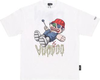 Phobia Archive Voodoo Print Tee - - Tops - Herren - Wei&szlig; - L