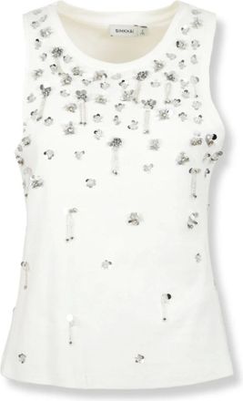 SIMKHAI Femme, Tops, Blanc, Taille: 42 FR Alistair Tank Top