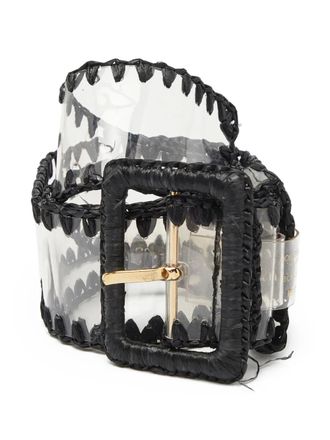 Dolce & Gabbana ceinture &agrave; plaque logo - Blanc
