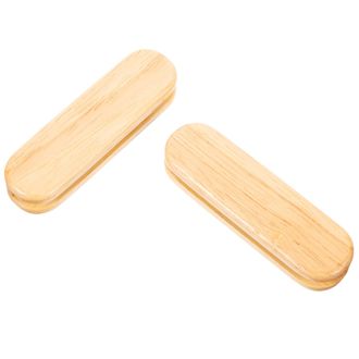 Cabilock 2st&uuml;cke Holz-griffabdeckungen F&uuml;r Pfannen Isolierte Hitzebest&auml;ndige Topfgriffsch&uuml;tzer Passend F&uuml;r Bratpfannen Und Wok Anti-verbr&uuml;hend Und rutschfest F