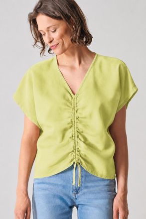 Hempage Hempage Damen vegan Sommerbluse Lind Gr&uuml;n