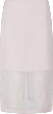 Federica Tosi Femme, Jupes, Rose, Taille: 36 FR Gonna Organza