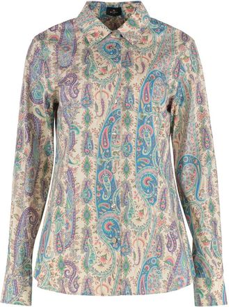 Etro Femme, Blouses et Chemises, Multicolore, Taille: 36 FR Chemise en coton imprim&eacute;