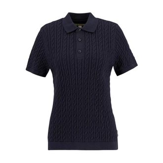 Barbour Hartland Strick-Polohemd - - Tops - Damen - Blau - L