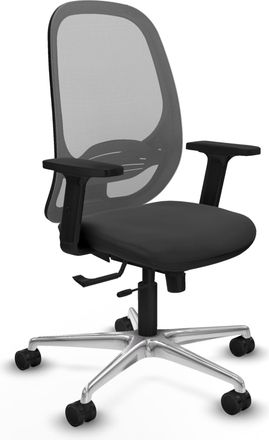 Piqueras y Crespo Home Office Stuhl mit 2D-Armlehnen, h&ouml;henverstellbare Lendenwirbelst&uuml;tze, ausgestattet mit Syncro/Translack und Schneideschaum, mit Rollen von 65 mm, 