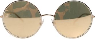 Dolce & Gabbana Femme, Accessoires, Jaune, Taille: ONE Size Dg2215K Round Shades