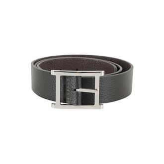 Orciani Ceinture R&eacute;versible en Cuir - Homme - Accessoires - Noir - Taille: 90 CM