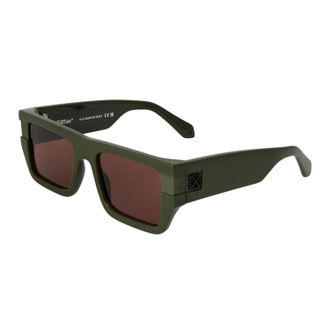Off-white Off White - Chester Quadratischer Rahmen-Sonnenbrille f&uuml;r Herren (Milit&auml;rgr&uuml;n)