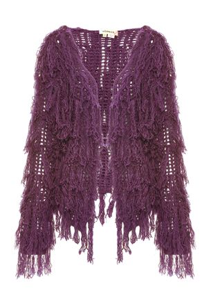 Mymo Strickjacke Frauen lila