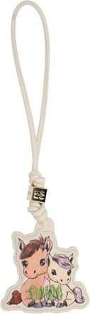 Ganni Femme, Accessoires, Blanc, Taille: ONE Size Two Pony Charm