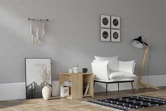 Hanah Home Sapphire Side Table, 50 x 50 x 50 cm | 100% Melamine Coated Particle Board, 18 mm Thick | Stylish & Functional for Modern Living Spaces