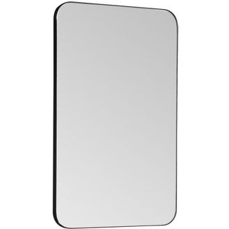 Vente-Unique Vente-unique - Miroir de salle de bain rectangle contour noir - 50x80 cm - demetria