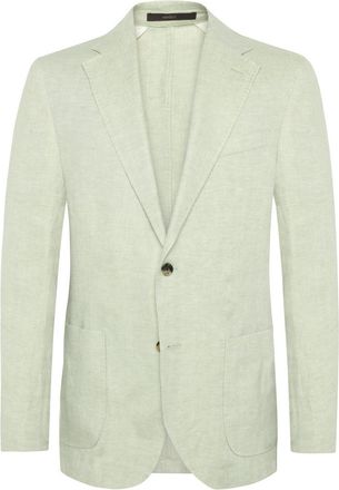 Windsor Ungef&uuml;ttertes Leinensakko mit Fischgr&auml;t-Muster, Shaped Fit in