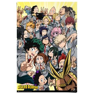 Reinders Poster, My Hero Academia - UA class 1-A, Kinderzimmer, Poster, Wanddeko, Room Decor, 150 gr. gl&auml;nzend Bilderdruckpapier, Mehrfarbig, 91,5 x 61cm