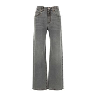 Brunello Cucinelli Wide-Leg Jeans - - Jeans - Damen - Grau - S