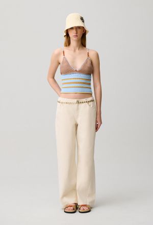 Claudie Pierlot Mehrfarbiges H&auml;keltop