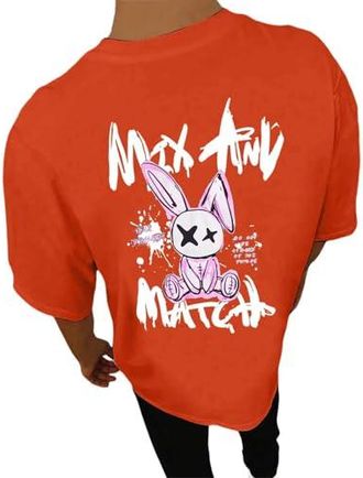 Generic T-shirt pour homme - Dos imprim&eacute; - T-shirt d&eacute;t&eacute; &agrave; manches courtes - T-shirt tendance - Style r&eacute;tro - Chemise d&eacute;contract&eacute;e pour gar&ccedil;on - Col rond - Gra