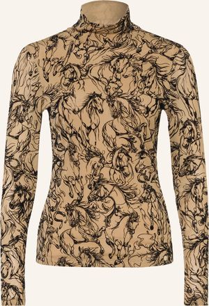 Marc Cain Longsleeve Aus Mesh braun