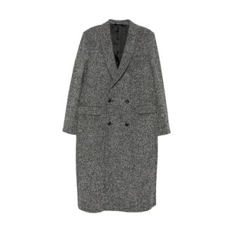 Emporio Armani Manteau crois&eacute; - Homme - Manteaux - Gris - Taille: XL