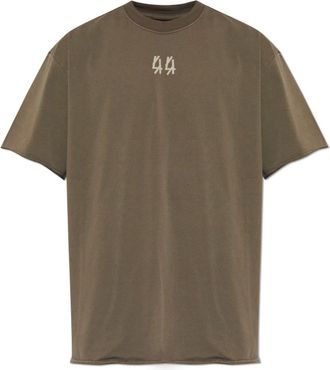 44 Label Group Homme, Tops, Brun, Taille: S T-shirt avec logo imprim&eacute;