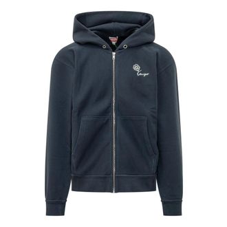 Kenzo SweaT-shirt z kapturem Tour Eiffel - Homme - Sweatshirts et sweats &agrave; capuche - Bleu - Taille: L