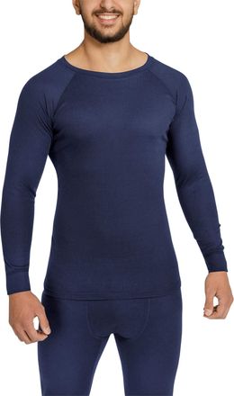 Normani Outdoor Sports Herren Laufunterhemd Thermohemd aus Quick-Dry Funktionsmaterial in Rippoptik mit Rundhals Farbe Navy Gr&ouml;&szlig;e 4XL/60