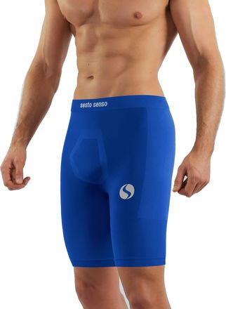 Sesto Senso Unterziehhose Herren Radlerhose Radhose Kurz Unter Shorts Sport Eng XXL/3XL Blau Royal