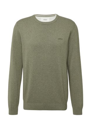 s.Oliver Pullover Crew Neck (DE/NL/SE/PL, Alphanumerisch, 3XL, Regular, Regular, olivgrün Melange)