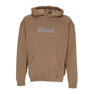 Usual Braune Hoodie mit K&auml;ngurutasche - - Sweatshirts & Hoodies - Herren - Braun - XL