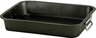 Kr&uuml;ger Kr&uuml;ger Karl Grill- und Auflaufform CARBON 40 cm mit Antihaftbeschichtung, 39 x 29 x 6.5 cm, Anthrazit