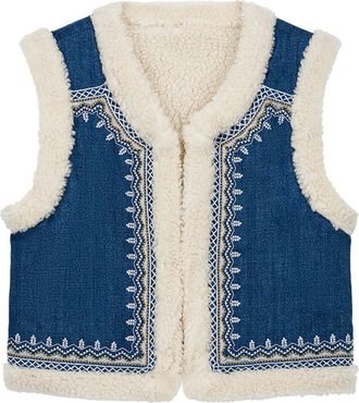 Louise Misha Veste Sans Manches R&eacute;versible Figara Denim - Collection Femme Louise Misha