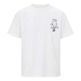 Flaneur Fl&acirc;neur - T-shirt c&ocirc;tel&eacute; &agrave; col rond - Homme - Tops - Blanc - Taille: 2XL