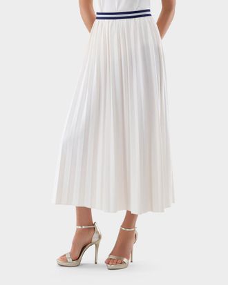 van Laack Pliss&eacute;-Rock aus Baumwolle