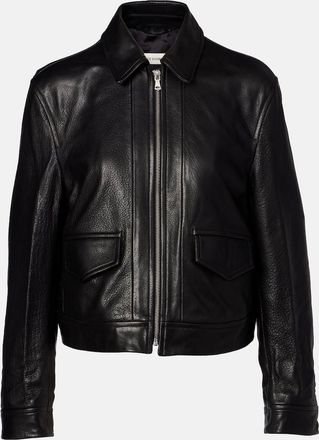 Nour Hammour Veste Layne en cuir