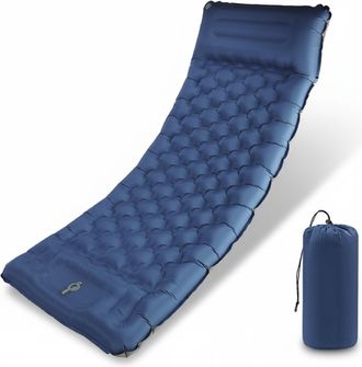 Shanna Isomatte Outdoor Camping Luftmatratze: Extra Dick 12cm Ultraleicht Aufblasbare Matratze mit Fußpumpe wasserdichte Aufblasbare Schlafmatte mit Integrie