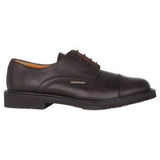 Mephisto Homme, Chaussures, Brun, Taille: 38 1/2 EU Chaussure à Lacets Faite Main - Marron