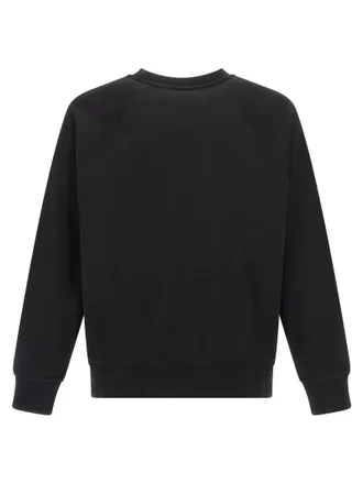 Maison Kitsun&eacute; Logo-Embroidered Sweatshirt - Black